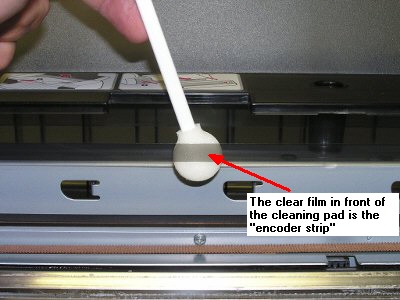 Cleaning the Linear Encoder Strip